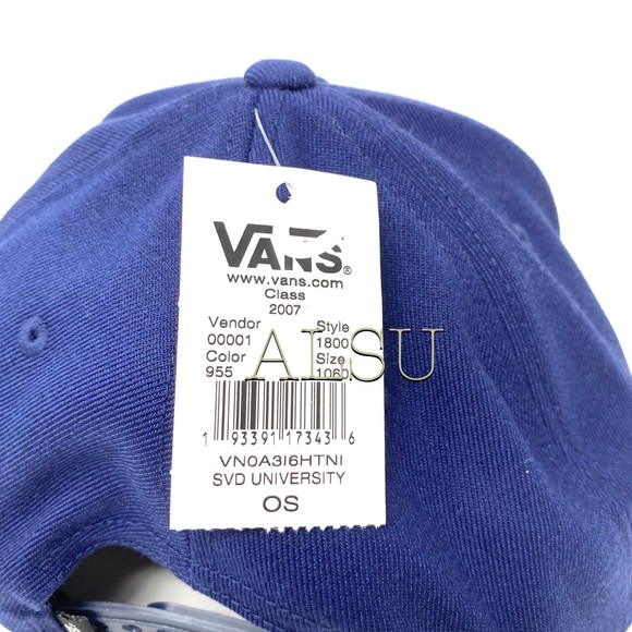Vans | Accessories | Vans University Blue Mens Snapback Cap Hat ...